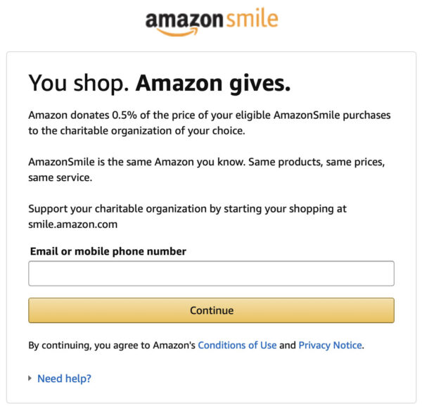 Amazon Smile Instructions - Gift of Parenthood